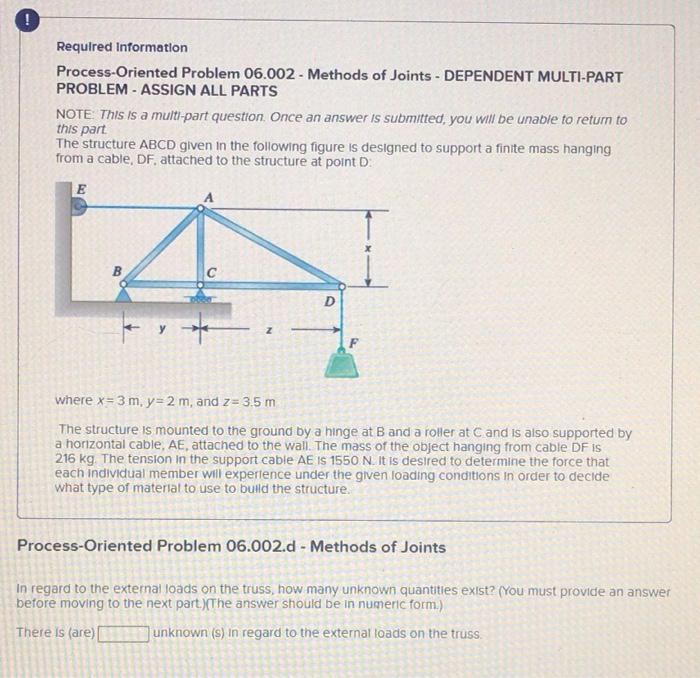 Solved Required Information Process-Oriented Problem 06.002 | Chegg.com