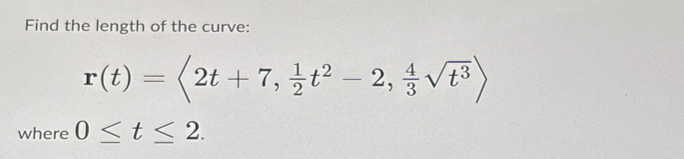 Solved Find the length of the | Chegg.com