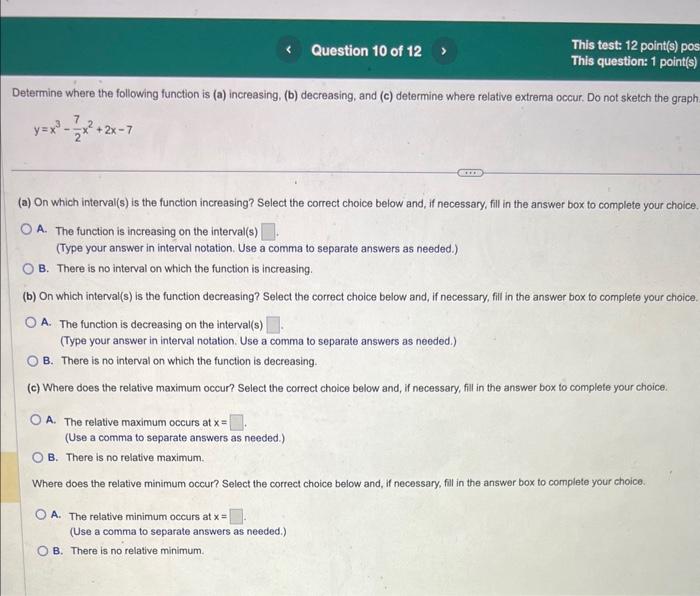 Solved Determine where the following function is (a) | Chegg.com