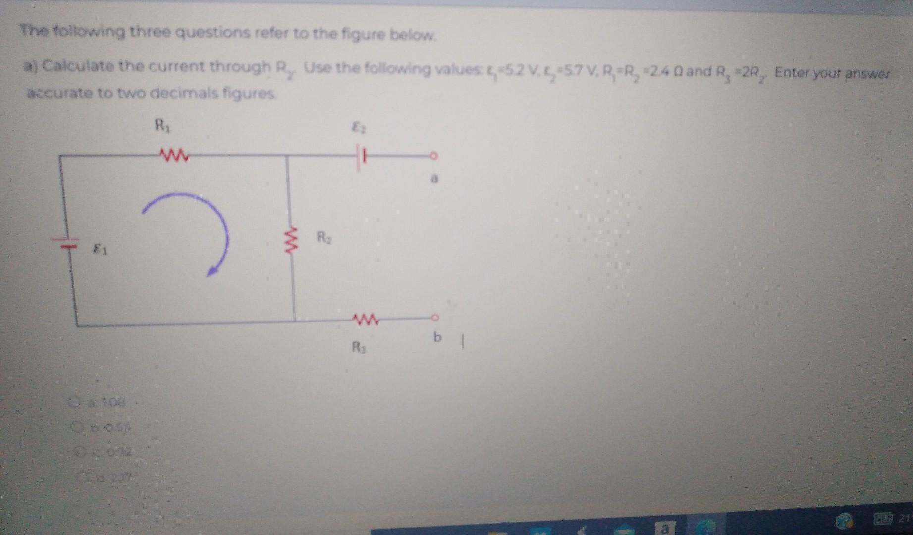 Solved The following three questions refer to the figure | Chegg.com