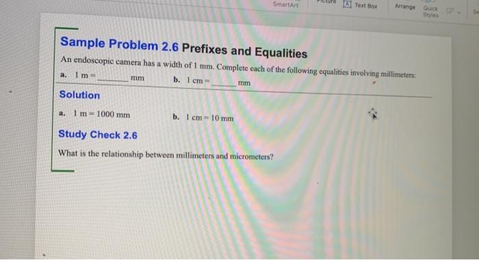 Solved SmartArt и Text Box Arrange Quick Sample Problem 2.6 | Chegg.com