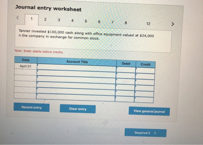 Solved Problem 2-1A Preparing and posting journal entries; | Chegg.com