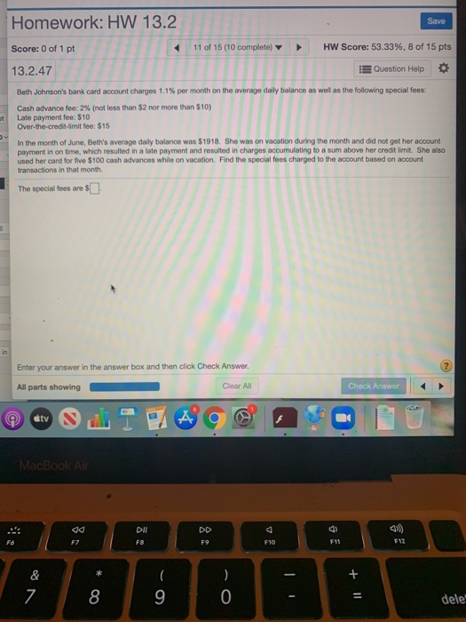 Solved Homework Hw 13 2 Save Score 0 Of 1 Pt 8 Of 15 10