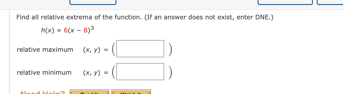 Solved Find all relative extrema of the function. (If an | Chegg.com