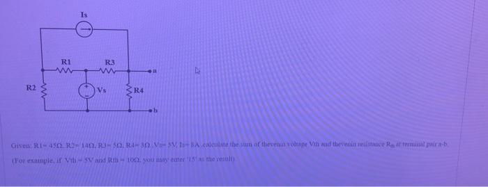 Solved Is R3 RI W W . R2 Vs 3R4 Given R1-450 - 140. BORA-30 | Chegg.com