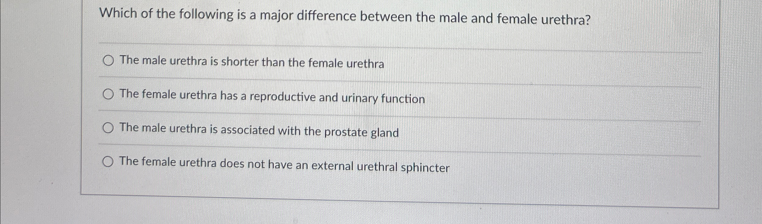 Solved Which of the following is a major difference between | Chegg.com