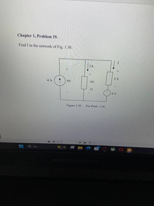 Solved Chapter 1, Problem 19. Find I in the network of Fig. | Chegg.com
