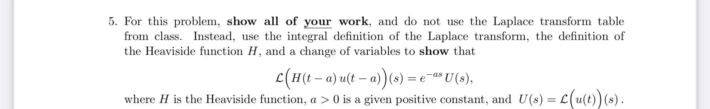 Solved For this problem, show all of your work, and do not | Chegg.com