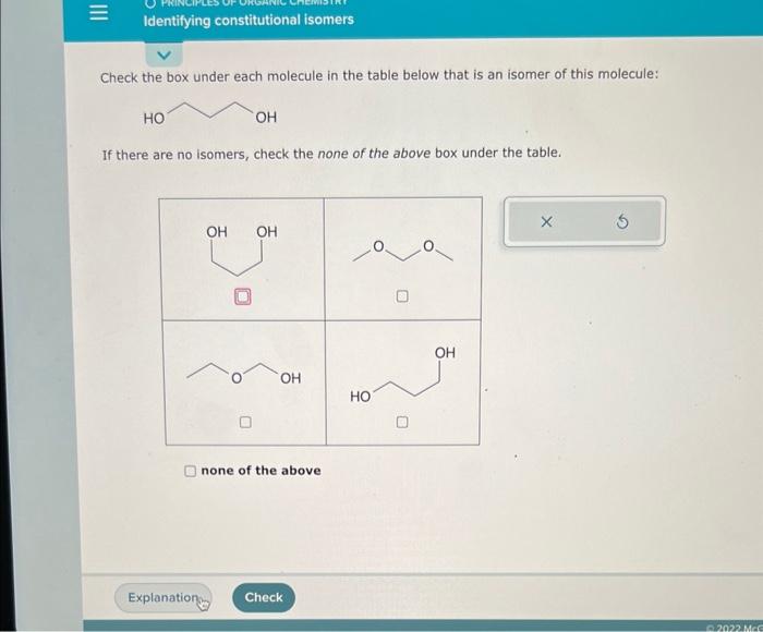 Solved Check the box under each molecule in the table below | Chegg.com