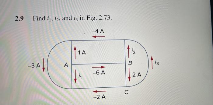 Solved 2.9 Find i1,i2, and i3 in Fig. 2.73. | Chegg.com