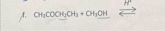 Solved CH3COCH2CH3+CH3OH | Chegg.com