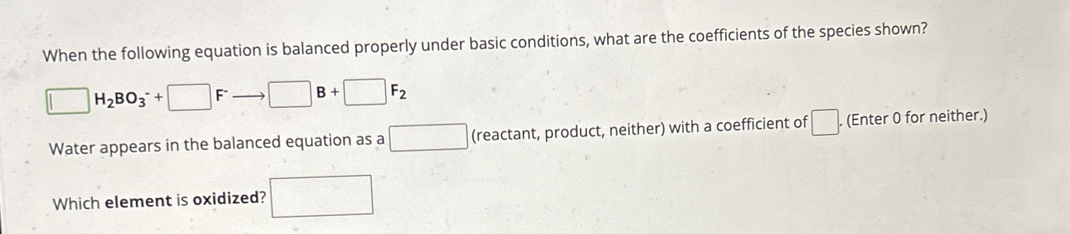 Solved When the following equation is balanced properly | Chegg.com