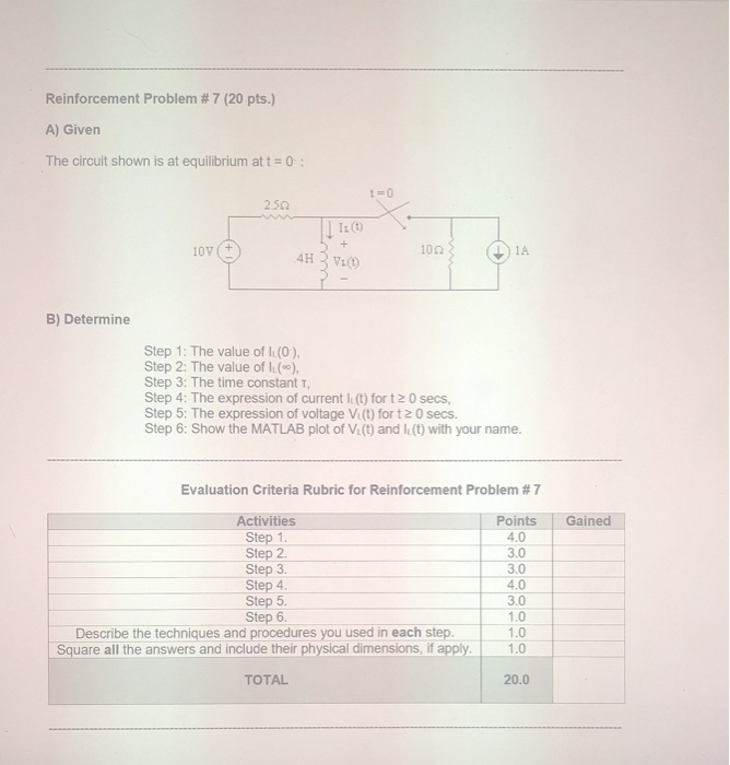 Solved Reinforcement Problem # 7 (20 pts.) A) Given The | Chegg.com