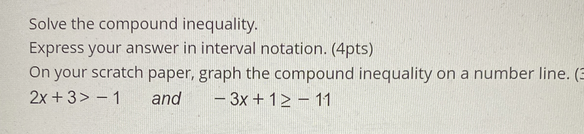 Solved Solve the compound inequality.Express your answer in | Chegg.com
