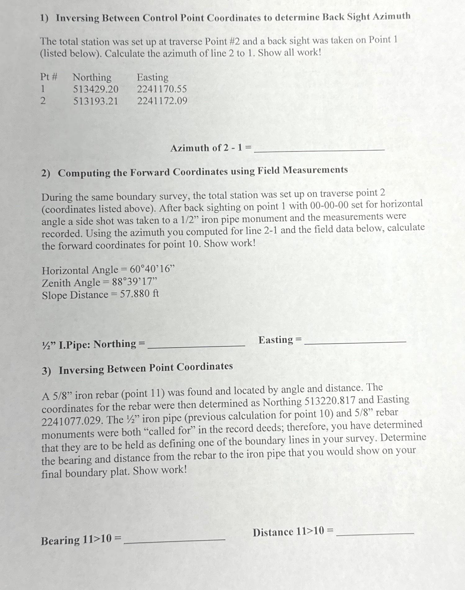 Solved Inversing Between Control Point Coordinates to | Chegg.com
