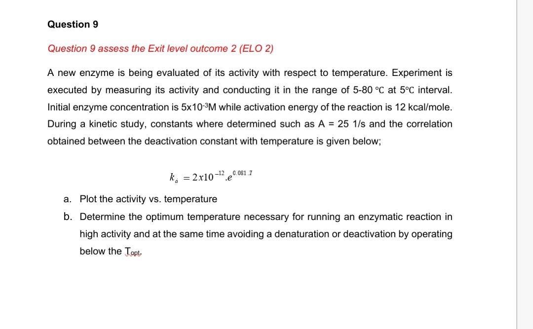 Solved Question 9 assess the Exit level outcome 2 (ELO 2) A | Chegg.com