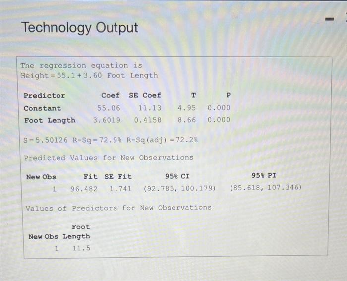 Solved The Minitab output shown below was obtained by using | Chegg.com
