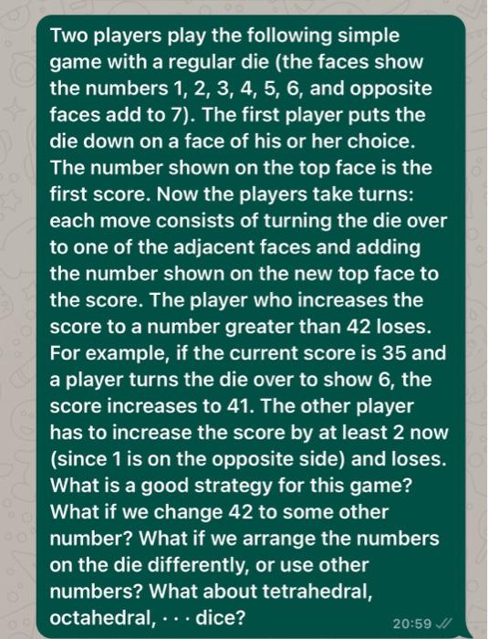 Solved Two players play the following simple game with a | Chegg.com