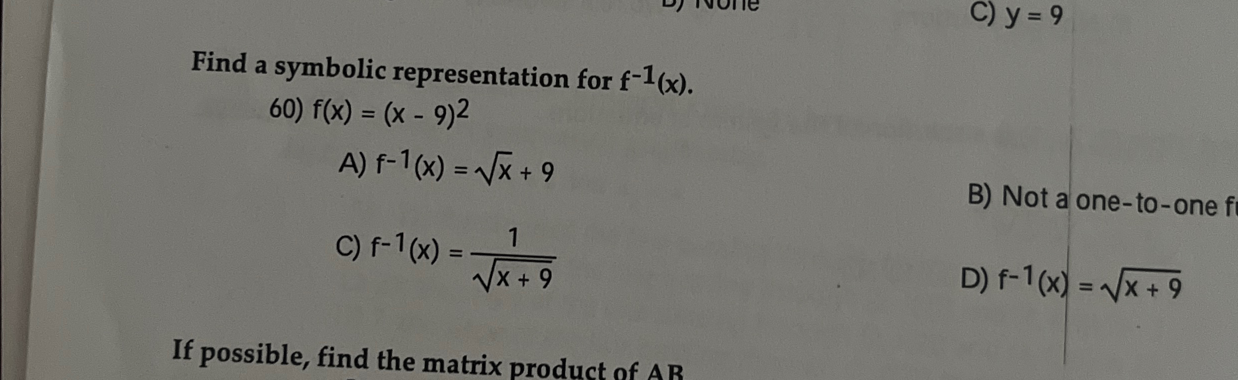 Solved Find a symbolic representation for | Chegg.com