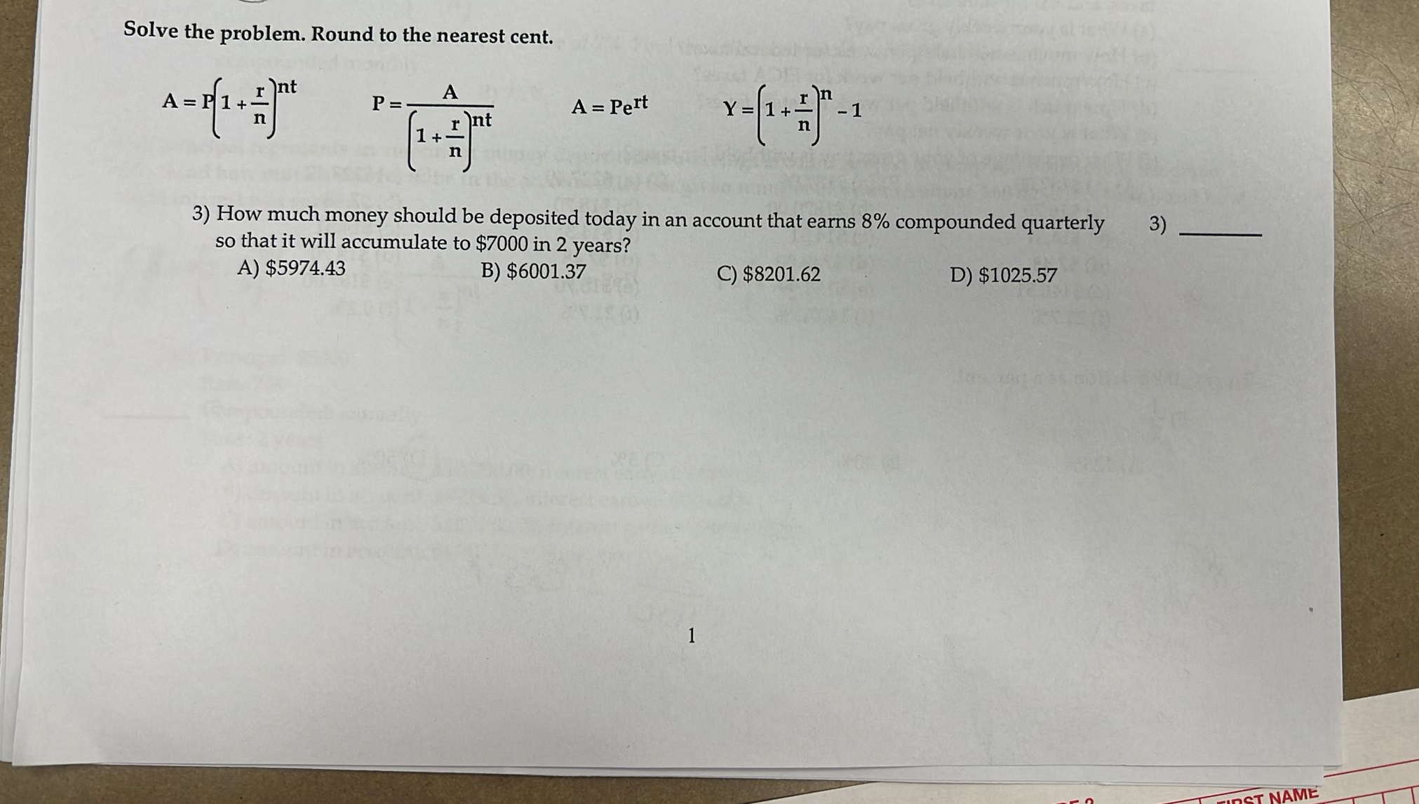 Solved Solve the problem. Round to the nearest | Chegg.com