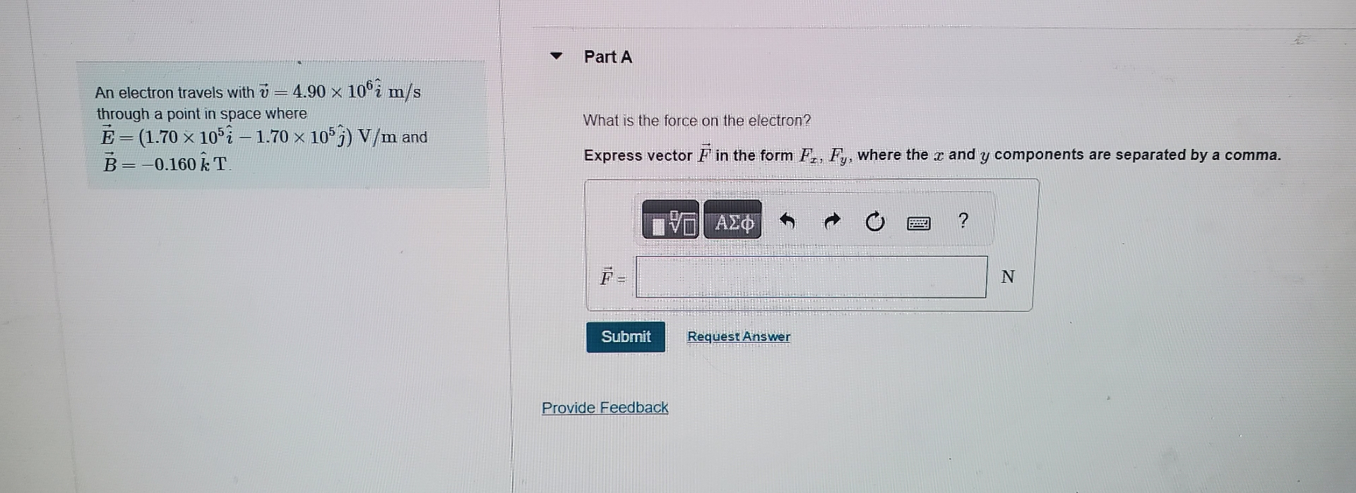 Solved Part AAn electron travels with | Chegg.com