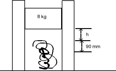 Solved an 8-kg plunger is released from rest in the | Chegg.com