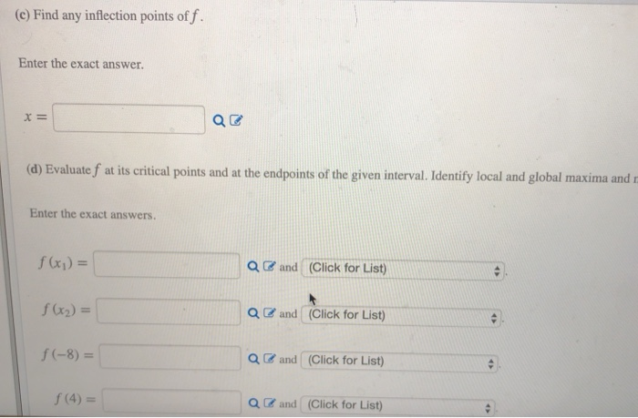 Solved Question 20 Given the function f (x) = x + 3x2 - 24x | Chegg.com