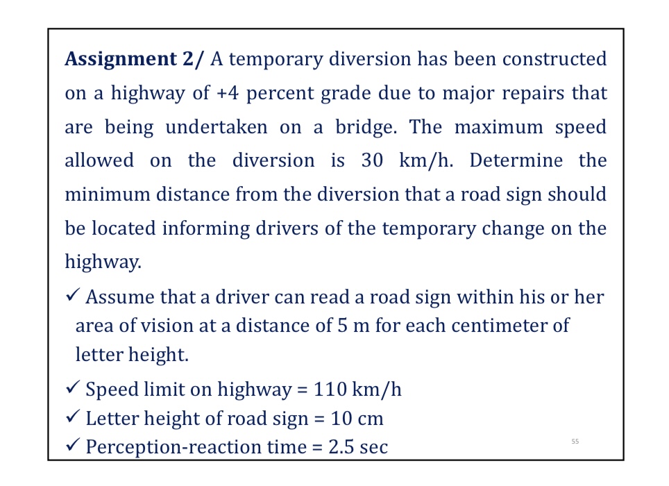 Solved Assignment 2/ ﻿A temporary diversion has been | Chegg.com
