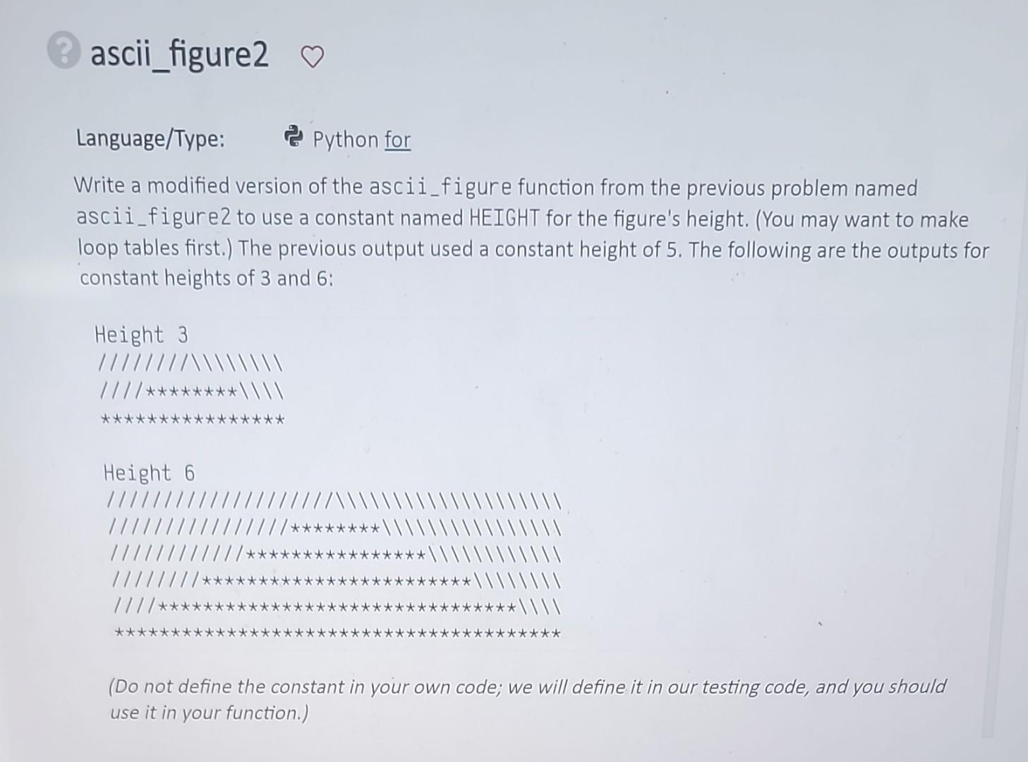 Solved Language/Type: ت్య Python for Write a modified | Chegg.com