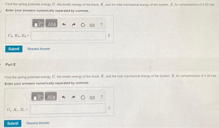Solved A 1.80 kg block slides with a speed of 0.935 m/s on a | Chegg.com