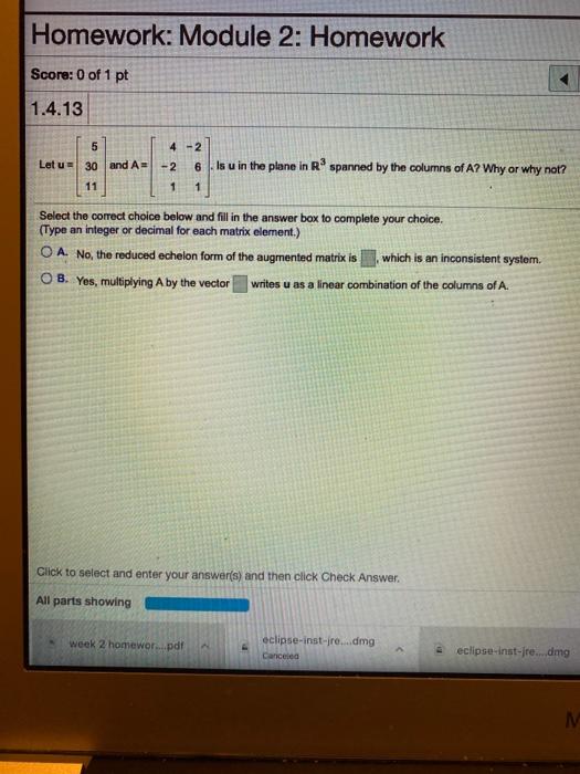 Solved Homework: Module 2: Homework Score: 0 of 1 pt 1.4.13 | Chegg.com