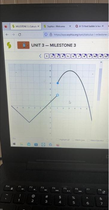 Solved UNIT 3 - MILESTONE 3For the graph shown below, find | Chegg.com