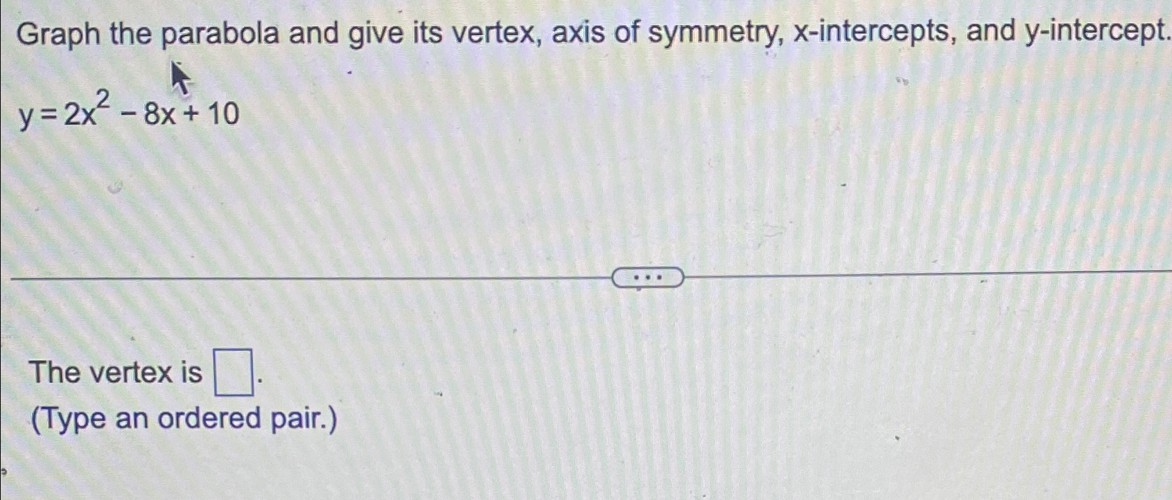 Solved Graph the parabola and give its vertex, axis of | Chegg.com