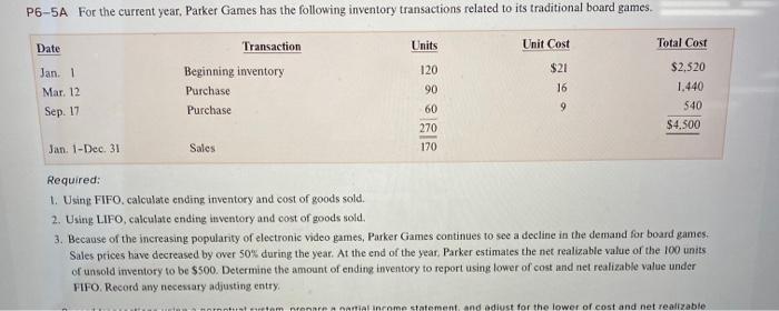 Solved Required: 1. Using FIFO. calculate ending inventory | Chegg.com