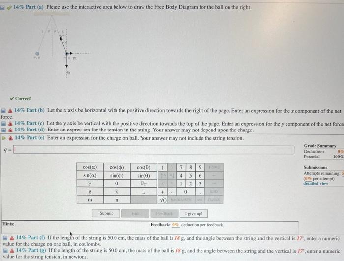 Solved 14% Part (a) Please use the interactive area below to | Chegg.com