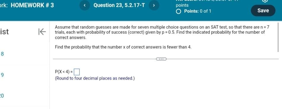 Solved Assume that random guesses are made for seven | Chegg.com