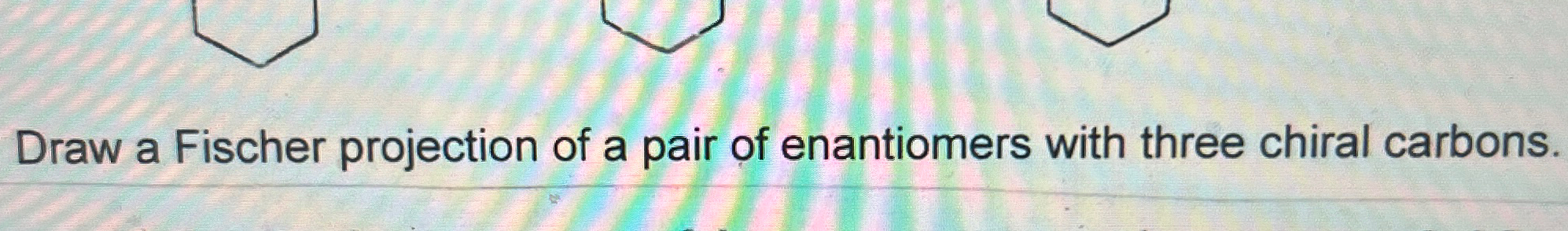 [Solved]: Draw a Fischer projection of a pair of enantiomers