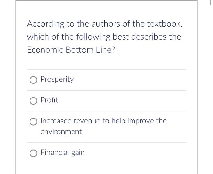 According to the authors of the textbook, which of | Chegg.com