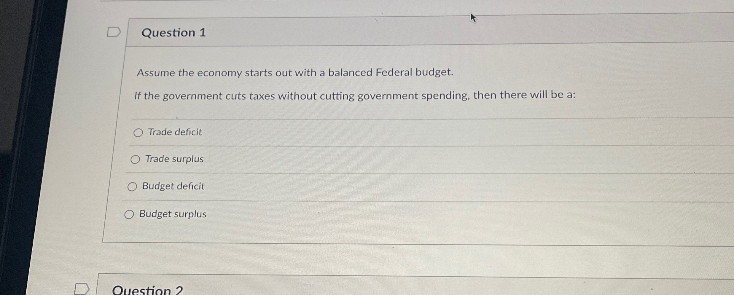 Solved Question 1Assume the economy starts out with a | Chegg.com Solved Question 1Assume the economy starts out with a | Chegg.com