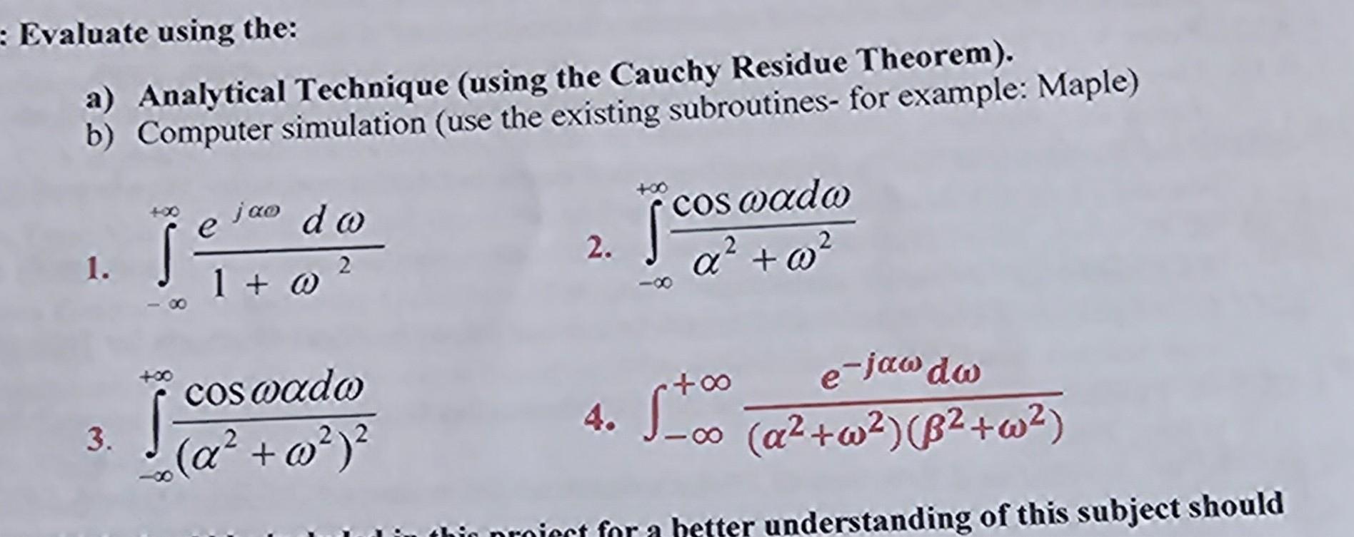 Solved Evaluate using the: a) Analytical Technique (using | Chegg.com