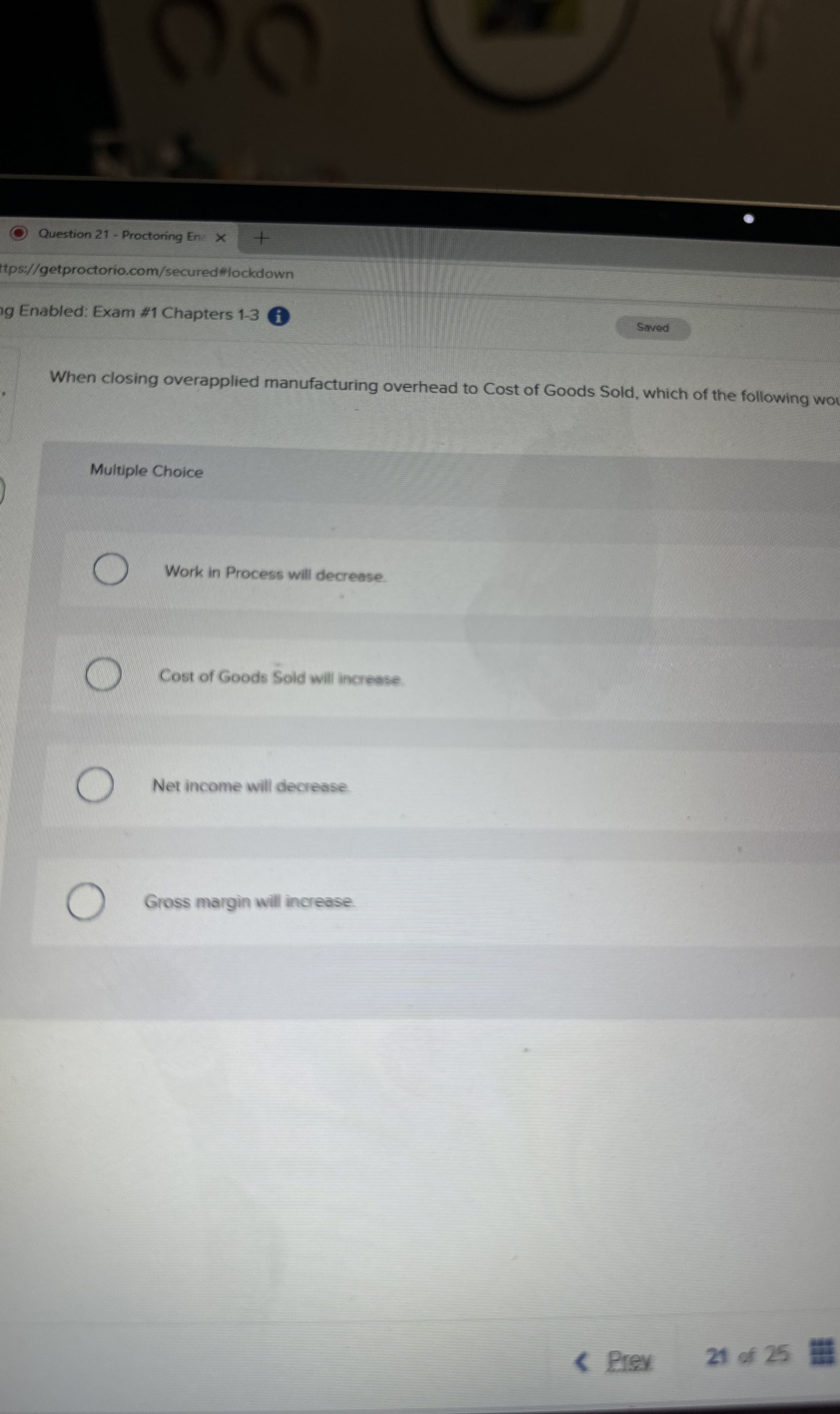 Solved When closing overapplied manufacturing overhead to | Chegg.com