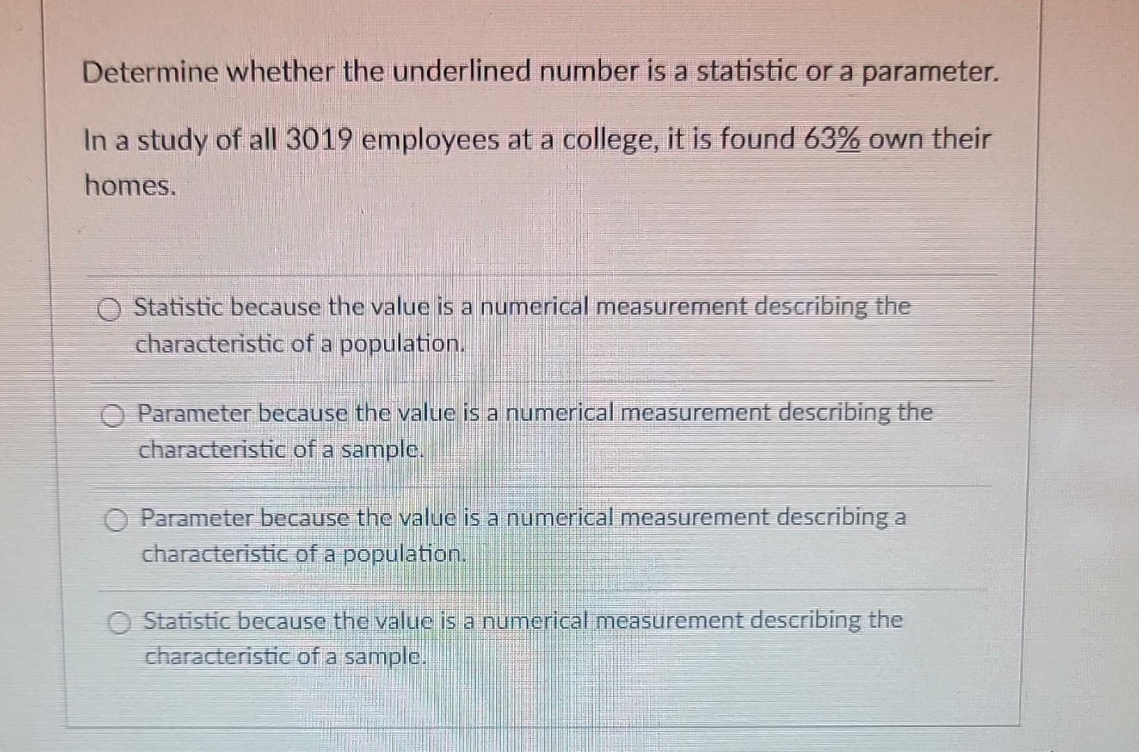 Solved Determine whether the underlined number is a | Chegg.com
