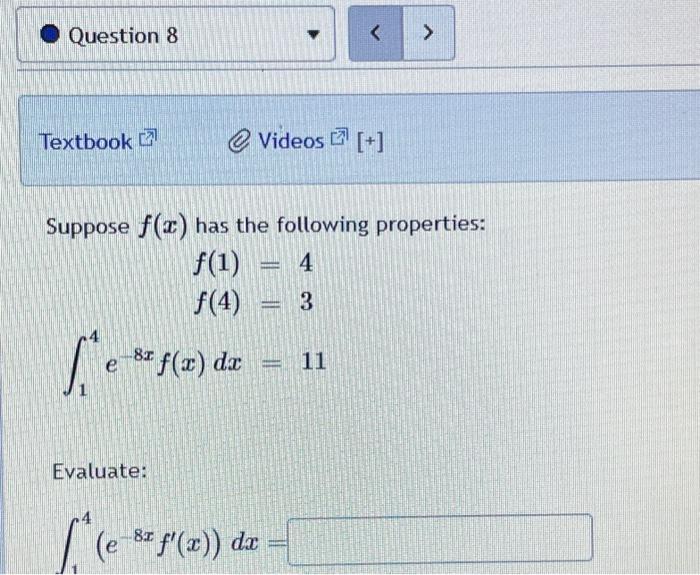 Solved Suppose f(x) has the following properties: | Chegg.com