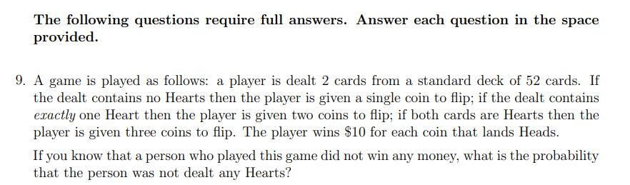 Solved The following questions require full answers. Answer | Chegg.com