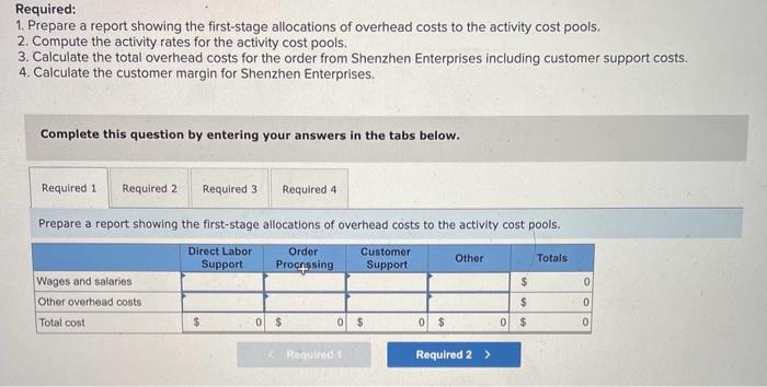 Solved Exercise 7-15 (Static) Comprehensive Activity-Based | Chegg.com