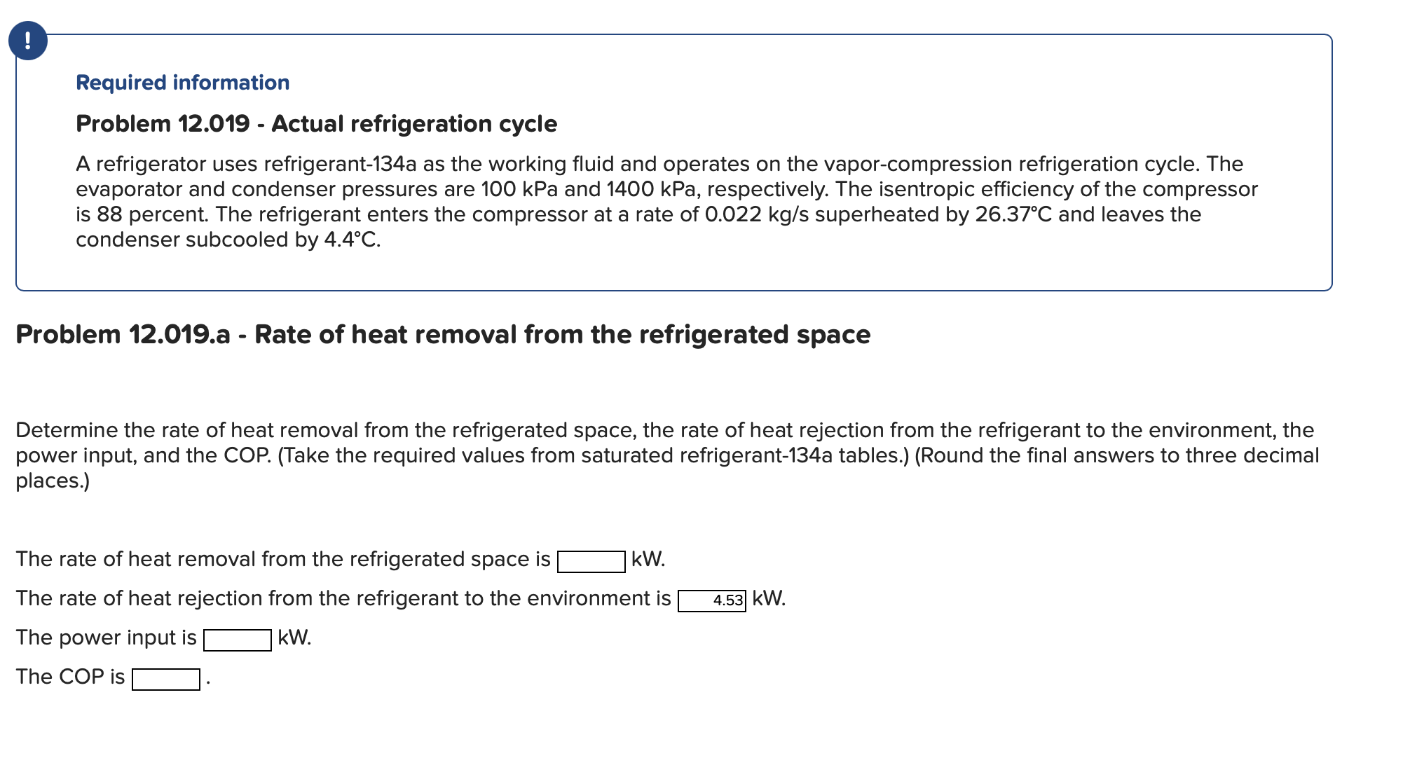 Solved ! ﻿Required information Problem 12.019-Actual | Chegg.com