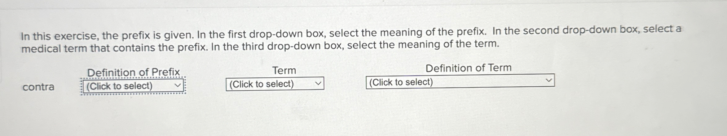 Solved In this exercise, the prefix is given. In the first | Chegg.com
