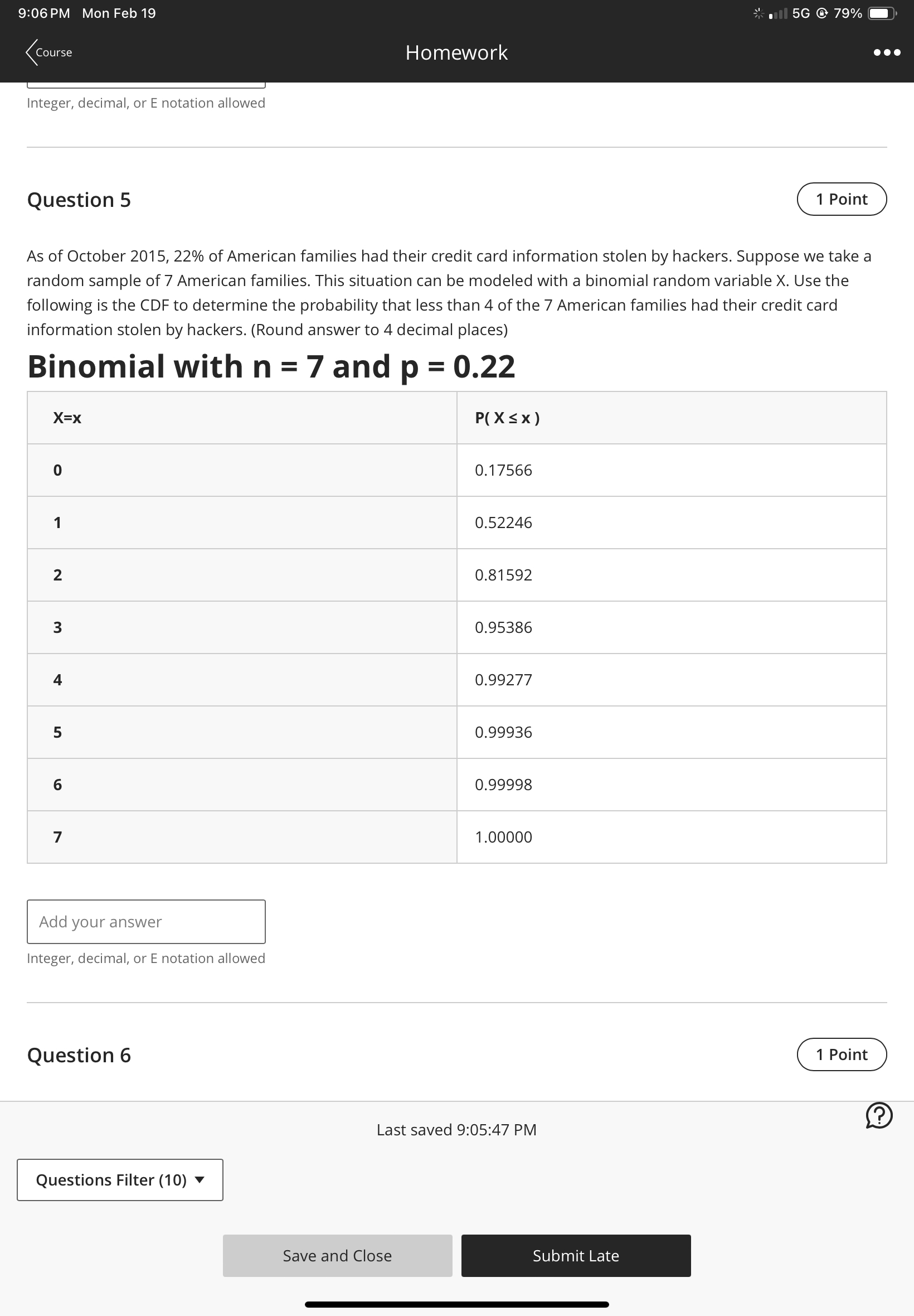 Solved Integer, decimal, or E notation allowedQuestion 51 | Chegg.com