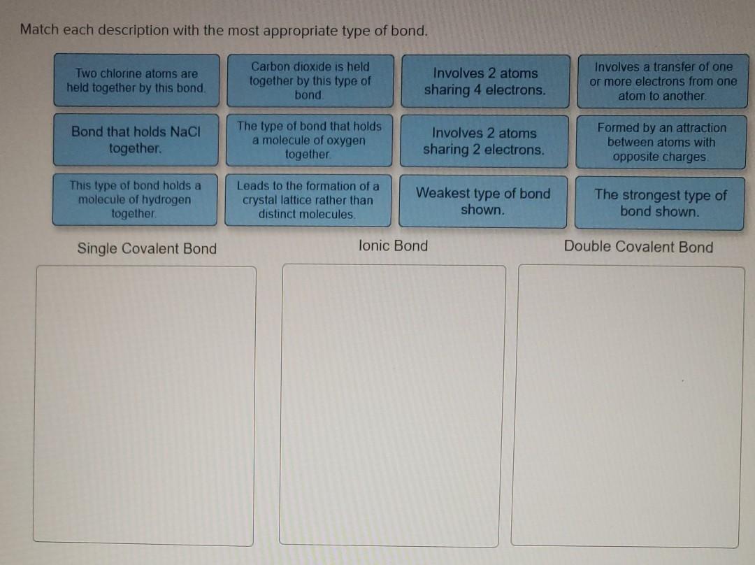 Solved Match each description with the most appropriate type | Chegg.com