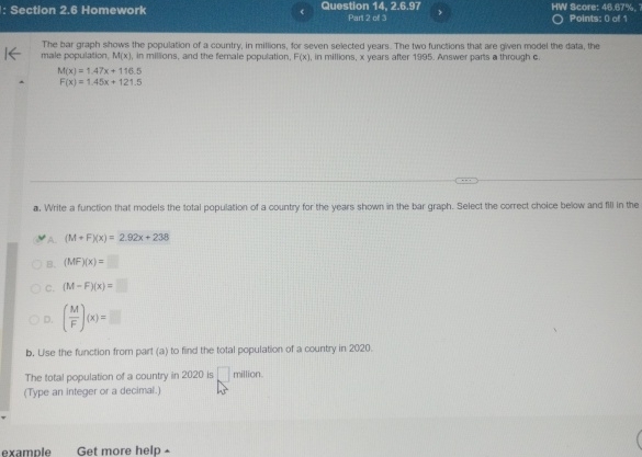 Solved Section 2.6 ﻿HomeworkQuestion 14, 2.6.97HW Score: | Chegg.com